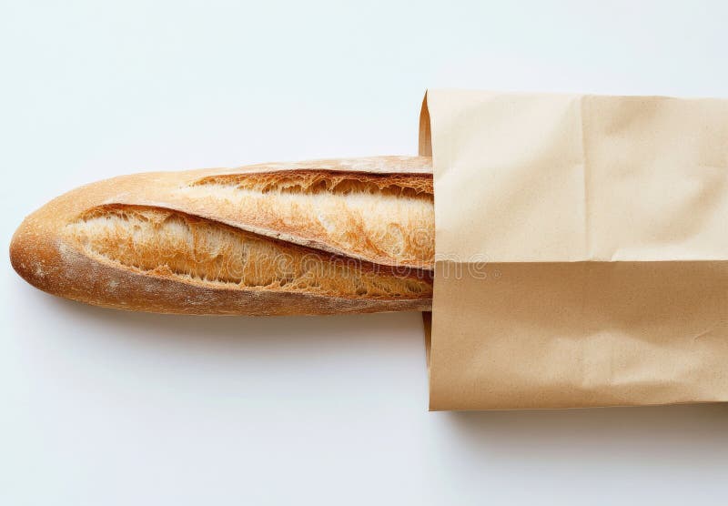 A Mockup of Bread Made Out of Blank Craft Paper Stock Photo - Image of ...