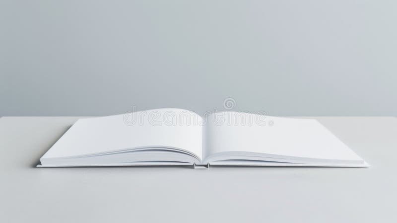 Mockup of Brochure Spread on Minimalist Table for Print Designs Display ...