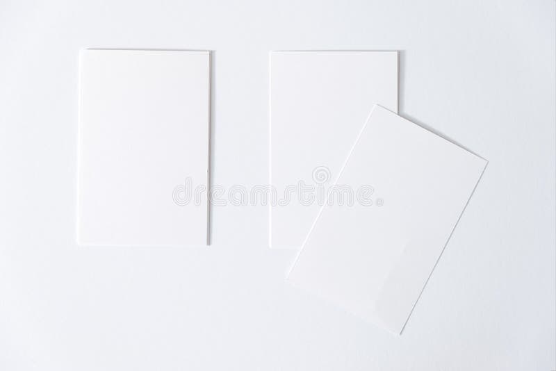 Mockup Business Card Top View Template for Branding Identity Stock ...