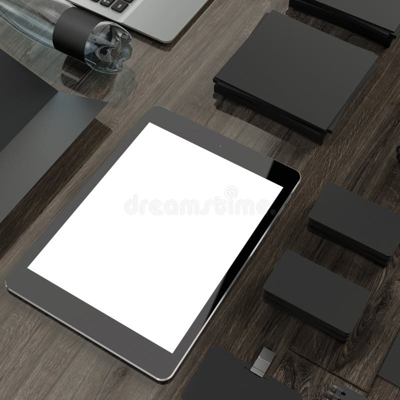 Mockup business template stock image. Image of disk, blank - 49217667