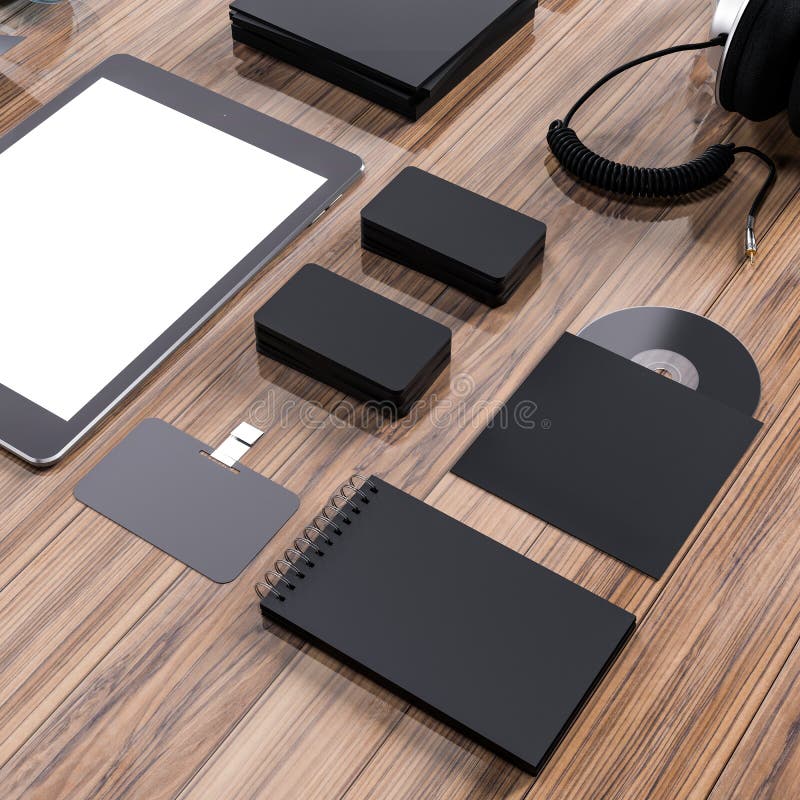 Mockup Business Template. High Resolution Stock Illustration ...