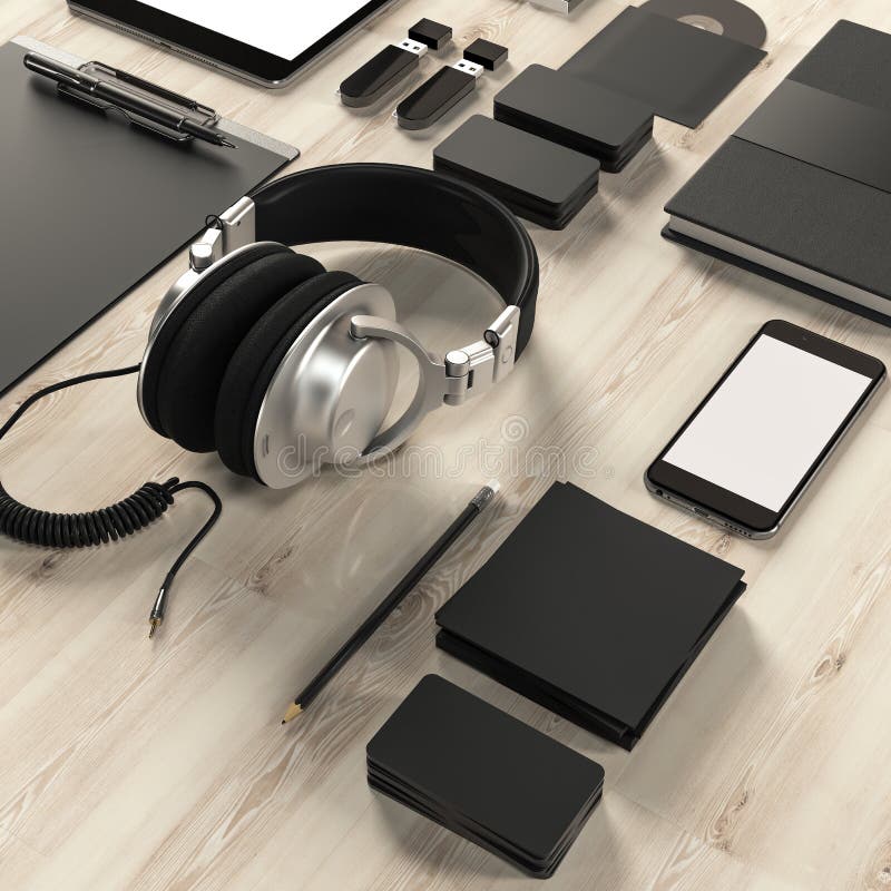 Mockup Business Template. High Resolution Stock Illustration ...