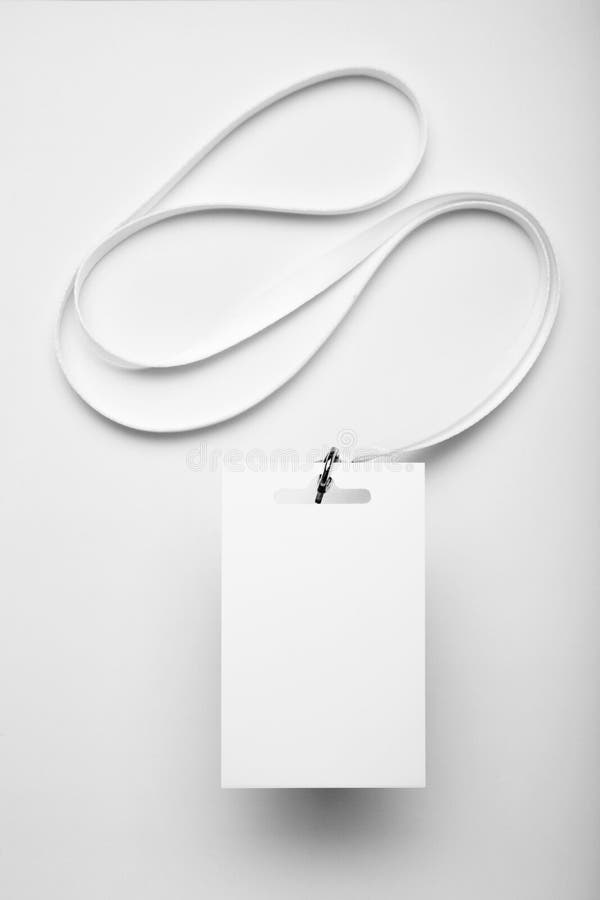 Staff Identity / Name Tag Badge / ID Card Mockup Stock Photo - Image of ...