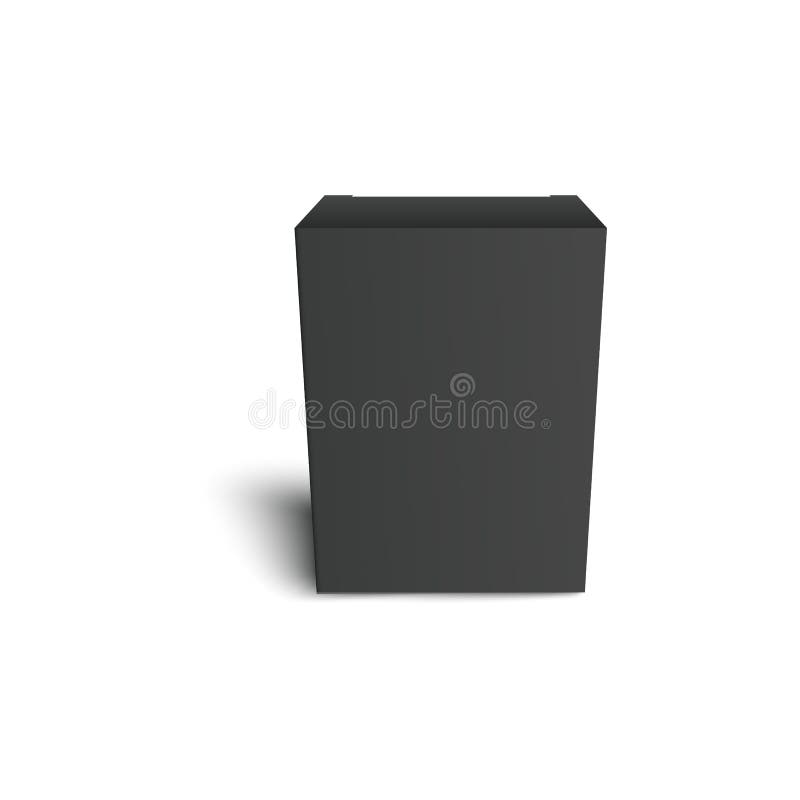 Black Close Box Slider, Mockup, Top View, on White Background Vector ...