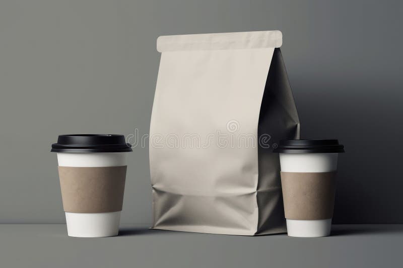 Mockup of Coffee Packaging Coffee Brand Stock Illustration ...