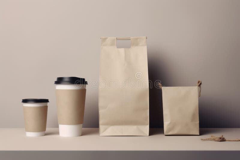 Mockup of Coffee Packaging Coffee Brand Stock Illustration ...