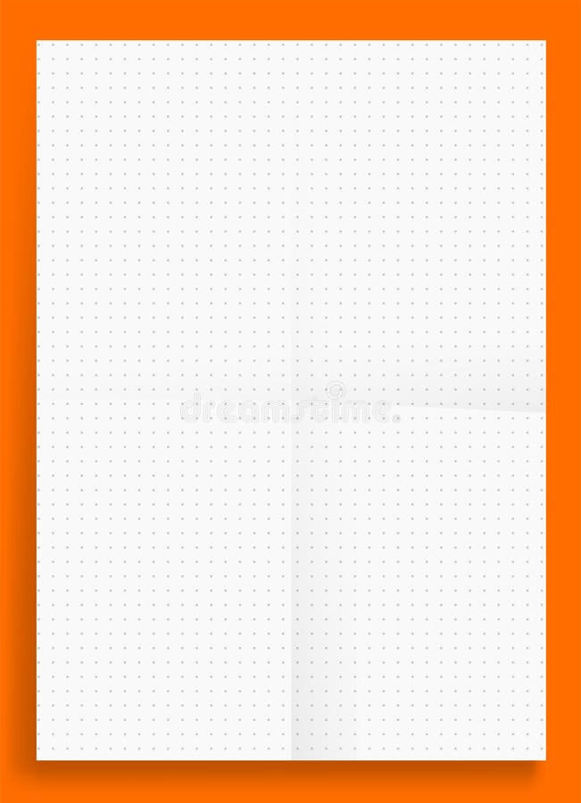 Mockup Crumpled Standart Dotted Blank Series A4 Format Paper Size ...
