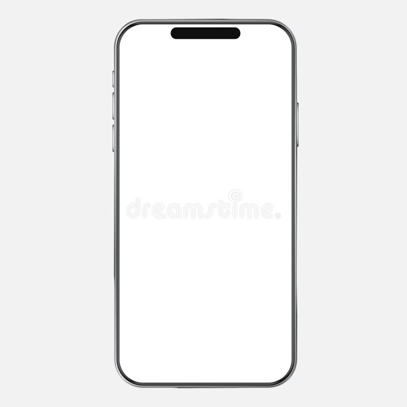 Mockup De Vetor De Telefone Celular. Smartphone Vazio Ilustração do ... Mockup De Vetor De Telefone Celular. Smartphone Vazio Ilustração do ...