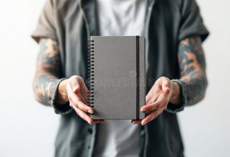 Professional Notebook Mockup for Creative Projects Stock Photo - Image ...