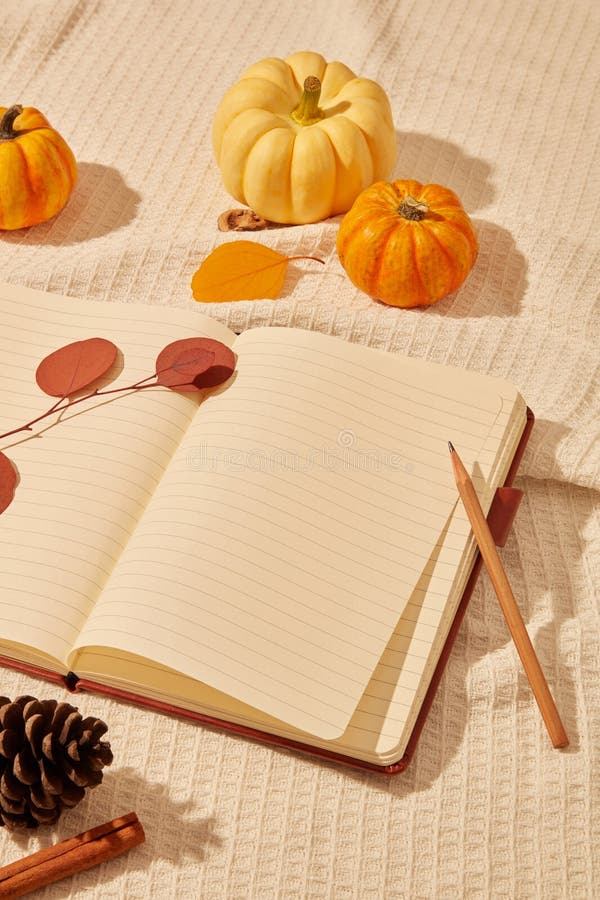 Mockup Design on the Notebook. Thanksgiving is an Important Day Stock ...