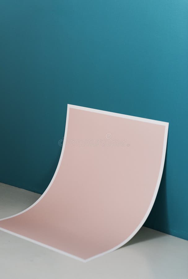 Mockup Design Space on Paper Board Stock Photo - Image of indoors ...