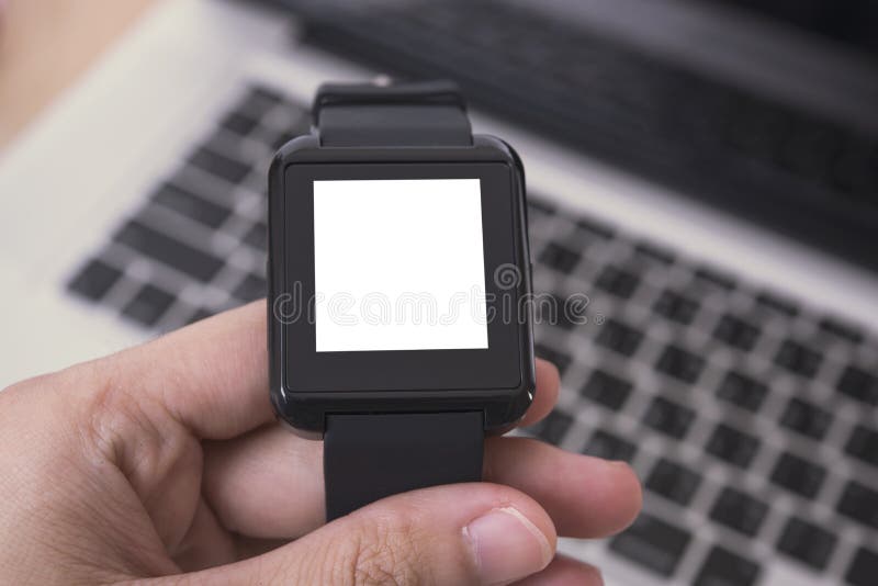 Mockup Digital Smart Watch Technology Gadget Communication Stock Photo ...