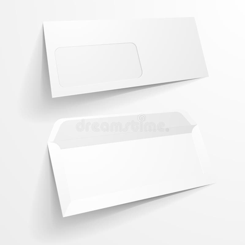 Mockup Envelope stock illustration. Illustration of collection - 61865100