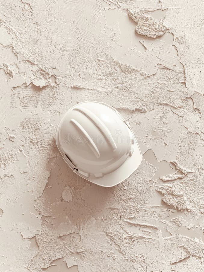 The Mockup Features a Hardhat Set Against a Clean White Backdrop, Ideal ...