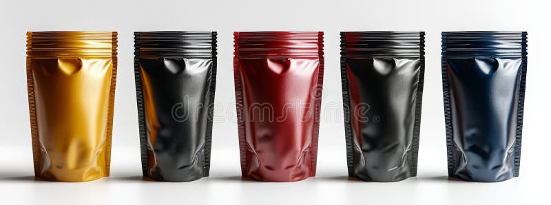 The Mockup Features a Lifelike Assortment of Torn Pouches and Plastic ...