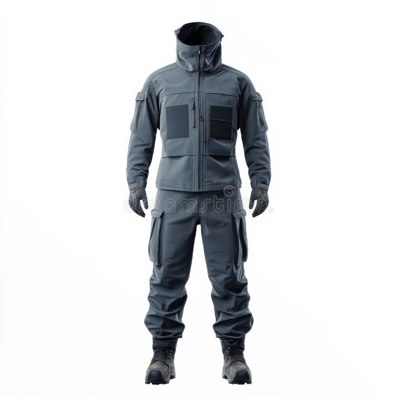 Rugged Industrial Uniform Mockup with Functional Design Elements Stock ...