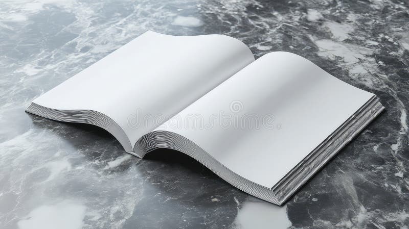 Mockup of a Folded Magazine, Perfect for Design Display and ...