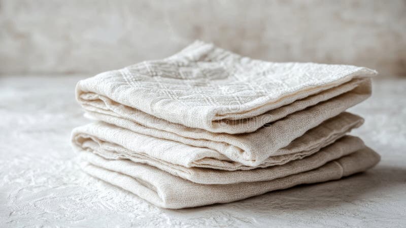 A Mockup is Formed by a Stack of Paper Napkins, Offering Ample Space ...