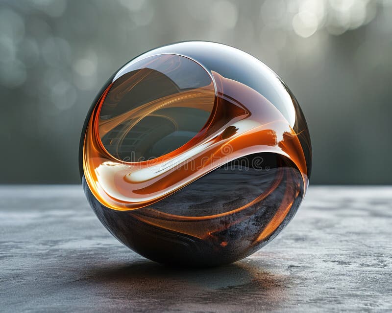 A Mockup of a Glass Logo with a Sleek and Modern Design Stock Image ...