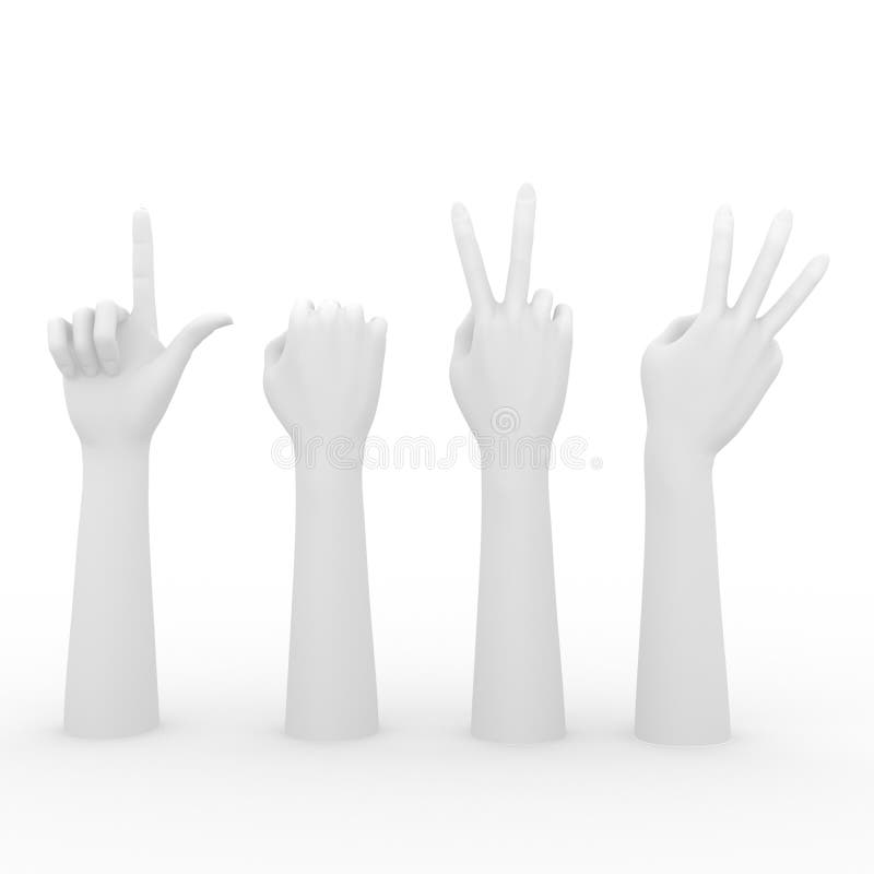 Mockup Hand Make Symbol Cheer Up Stock Illustration - Illustration of ...