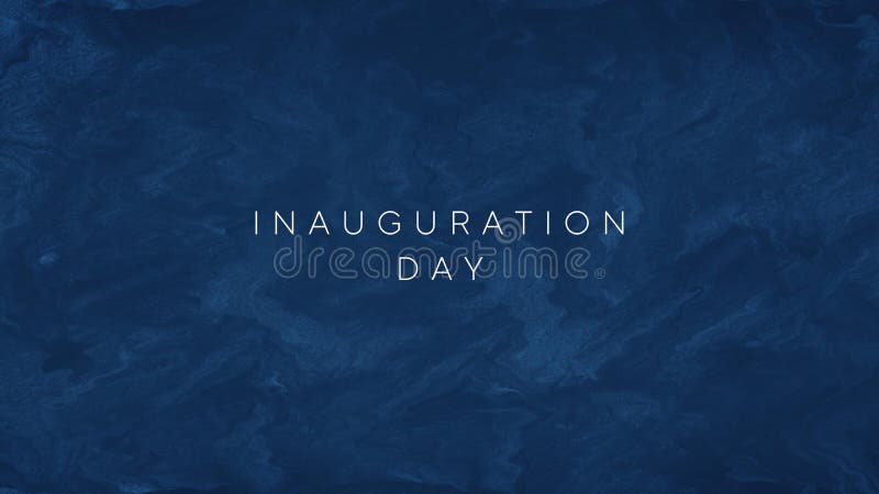 Happy Inauguration Day with Blue Wavy Background Stock Illustration ...