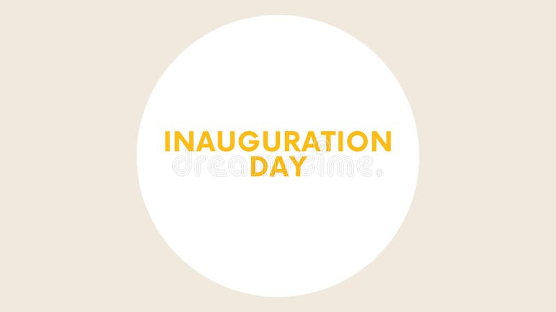 Happy Inauguration Day in Circle Stock Illustration - Illustration of ...