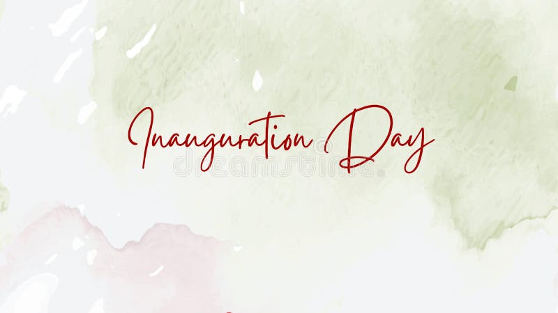 Happy Inauguration Day Painted Background Stock Illustration ...