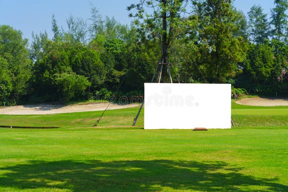 Mockup Image of Blank Billboard White Screen Posters Billboard for ...