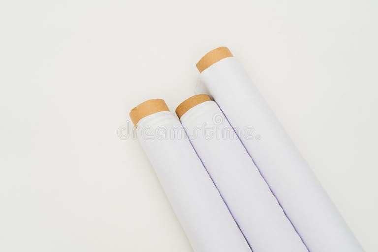 A Mockup Image of a Fabric Roll Placed in a Minimalistic Setup Stock ...