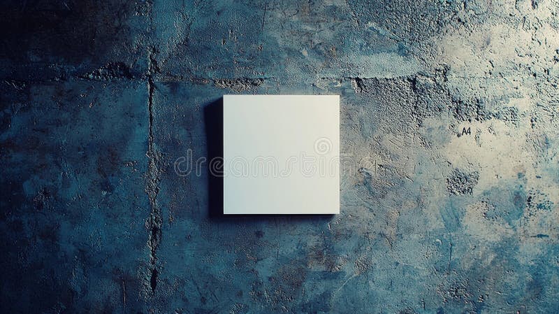 Mockup of an Invitation Card or Flyer with Textured Background Stock ...