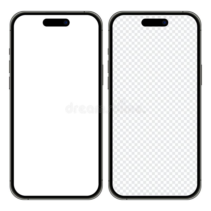 Mockup of Iphone 15 Pro Max. Mockup Screen Front View Iphone Editorial ...