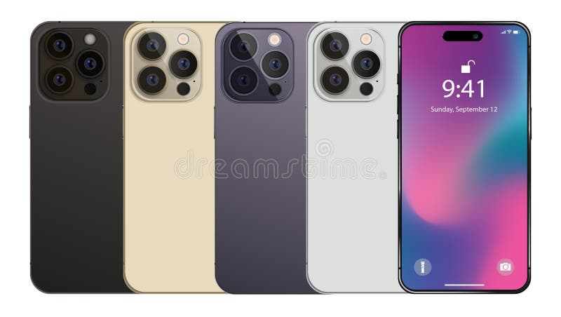 Mockup Iphone 14 Pro. Modern 3d Presentation Template with Smartphone ...