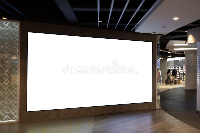 Mockup of Large Led Screen a Front of Shop in Shopping Mall Stock Photo ...