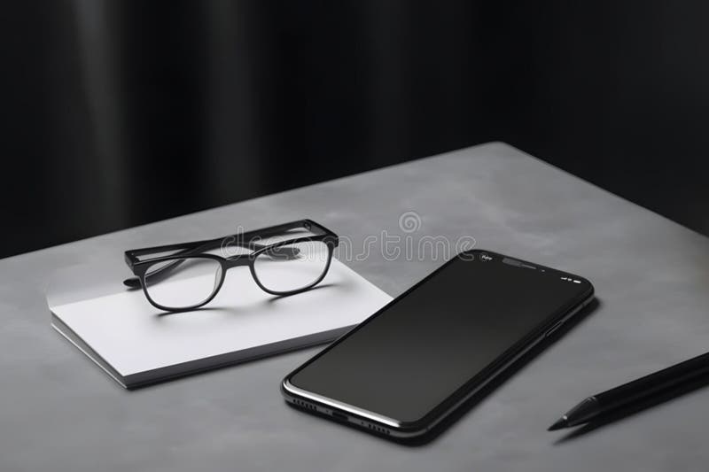 Mockup of Modern Laptop, Smartphone, Mac, Pc, Tablet on the Table Stock ...