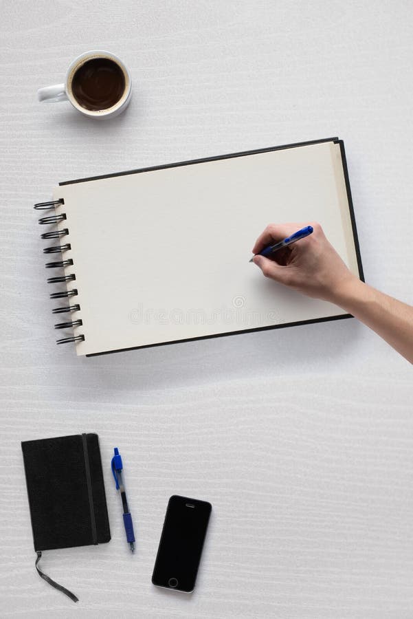 Mockup with Objects Related To Work from Home, Writing and Drawing ...