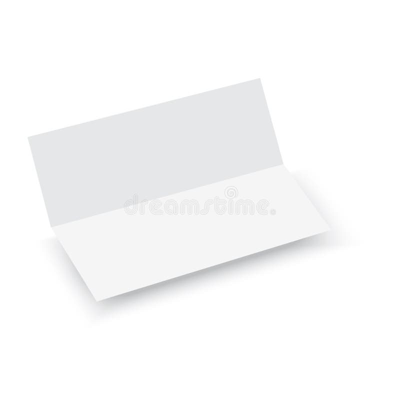 Mockup Opened Magazine, Journal or Flyer. Vector Stock Illustration ...