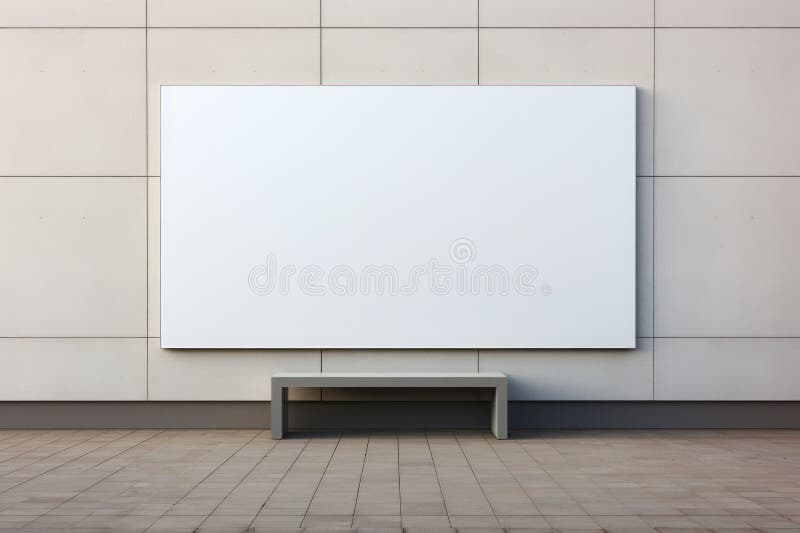 Mockup Outdoor Wall Store Shop Sign. Generative AI Stock Photo - Image ...