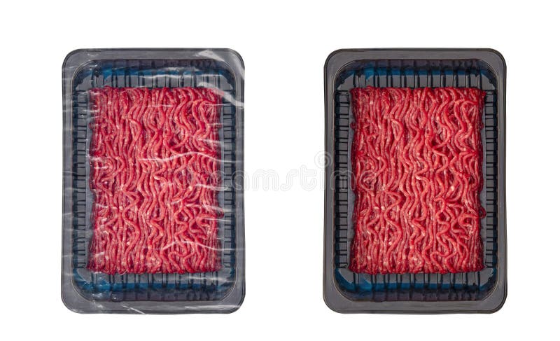 Mockup of Packaging of Minced Beef Meat. Stock Image - Image of pack ...