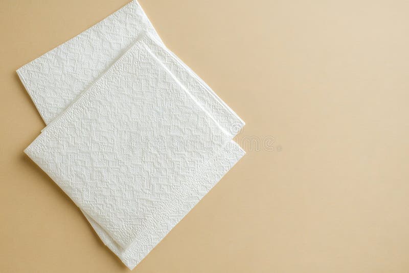 Mockup of Paper Napkins Arranged in a Stack, Providing Space for Your ...