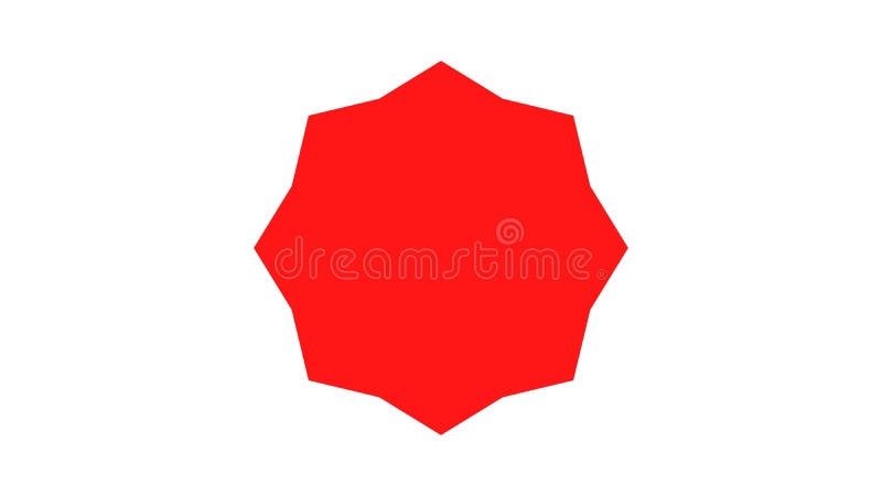 8 Pointed Star Inflated stock illustration. Illustration of table ...