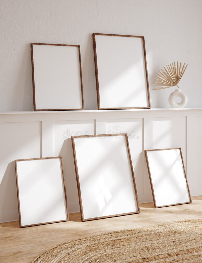 Mockup Poster Frame Close Up Stock Illustration - Illustration of ...