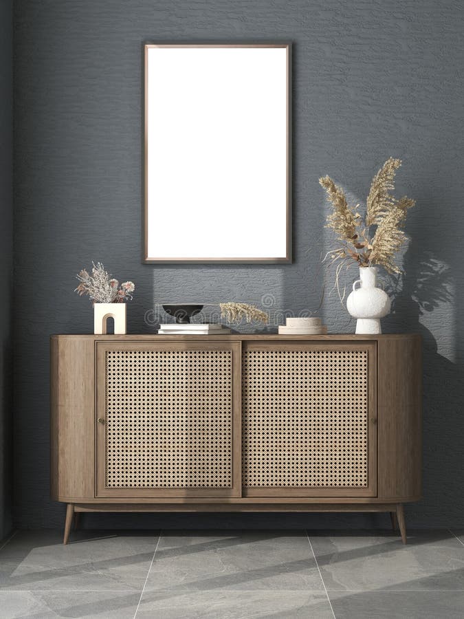 Mockup Poster Frame in the Modern Interior Background. AI Generative ...