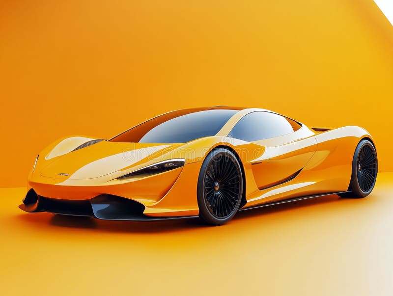 Mclaren Speedtail Car for Display Mock Up Rendering Stock Illustration ...