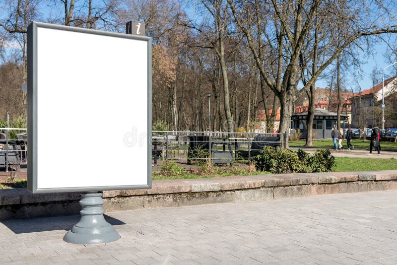 Mockup of Retro Wooden Info Display Stock Photo - Image of display ...