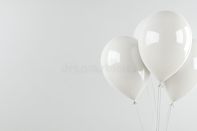 This Mockup Shows Different Shapes and Sizes of Blank Balloons Stock ...