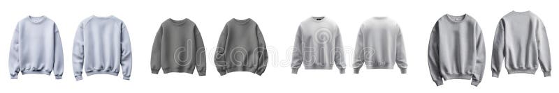 This Mockup Shows a Light Gray Crew Neck Sweater with an Isolated ...