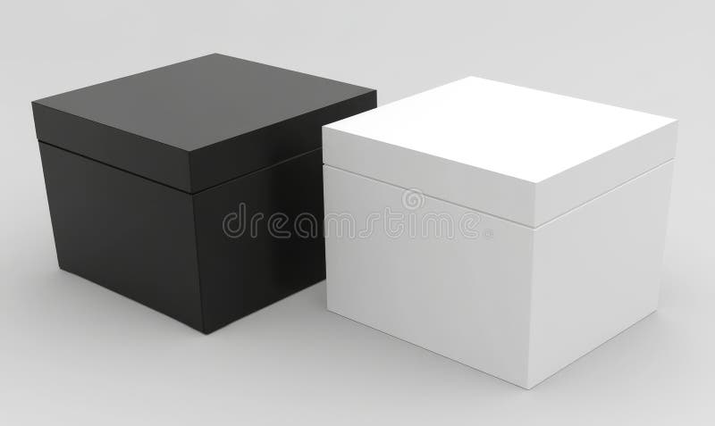 A Mockup of the Side View of a Black and White Transparent Cheese Box ...