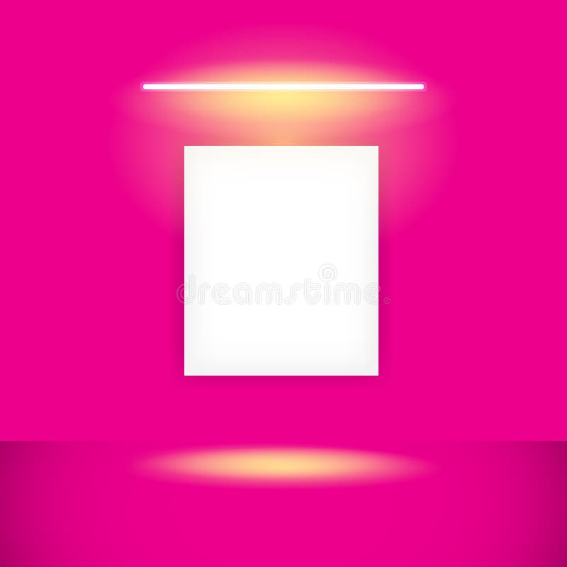 Mockup Single Poster Banner Design Vector Template Stock Illustration ...