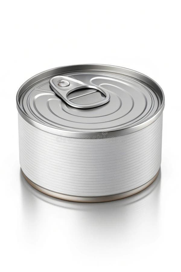 Mockup of a Small Aluminum Can with a Pull-Tab Design for Packaging ...