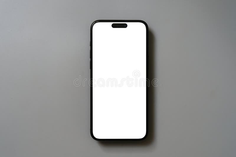 Mockup Smart Phone with Blank Screen and Modern Frameless Design ...